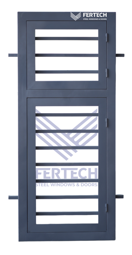 Single Panel with Partition | Fertech Steel Windows & Doors